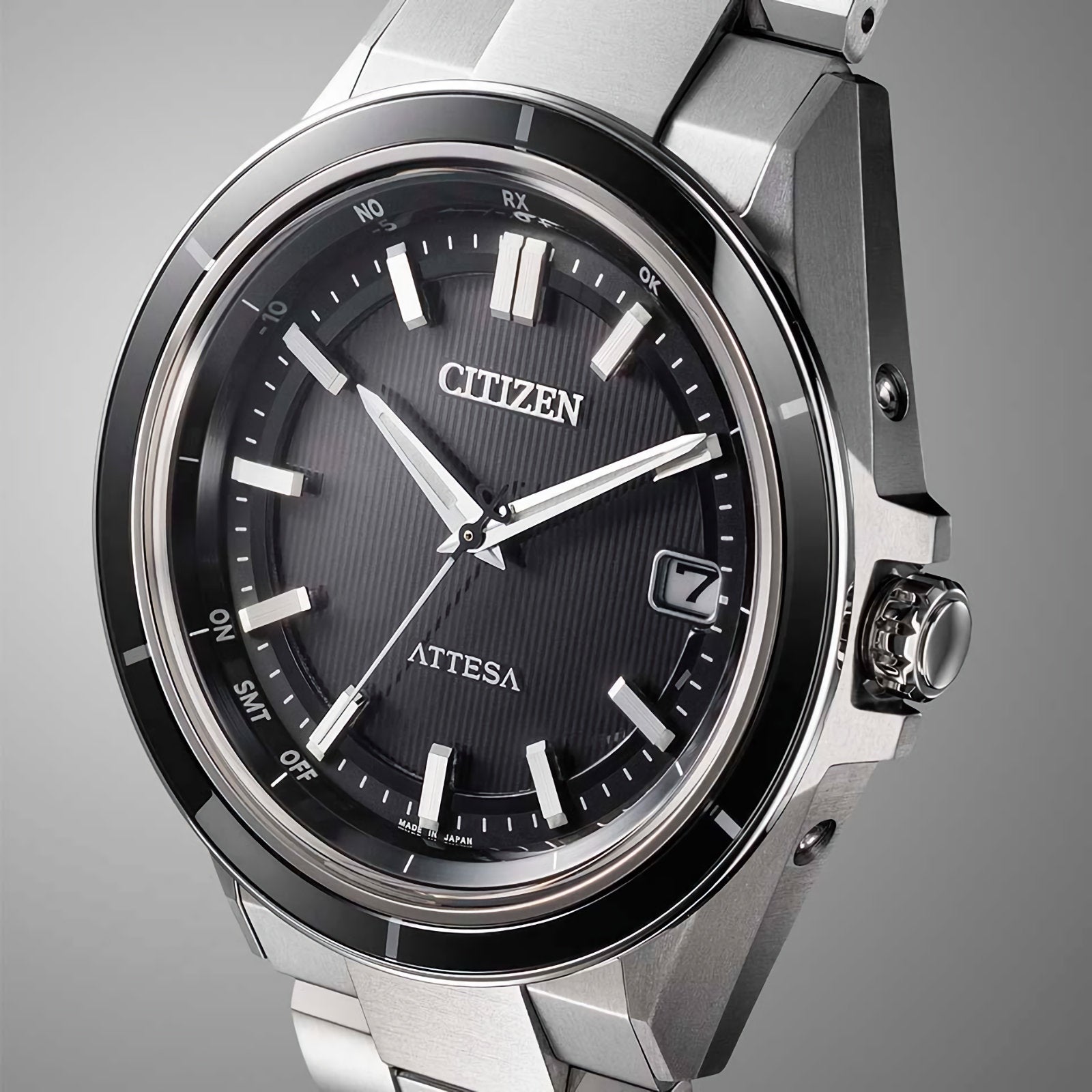Citizen ATTESA CB3030-76E ACT Line Eco-Drive Black Dial Titanium Radio ...