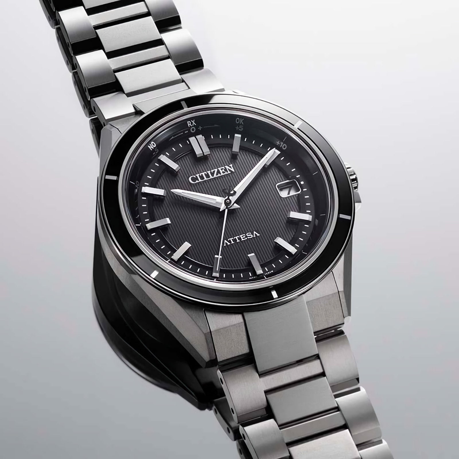 Citizen ATTESA CB3030-76E ACT Line Eco-Drive Black Dial Titanium Radio ...