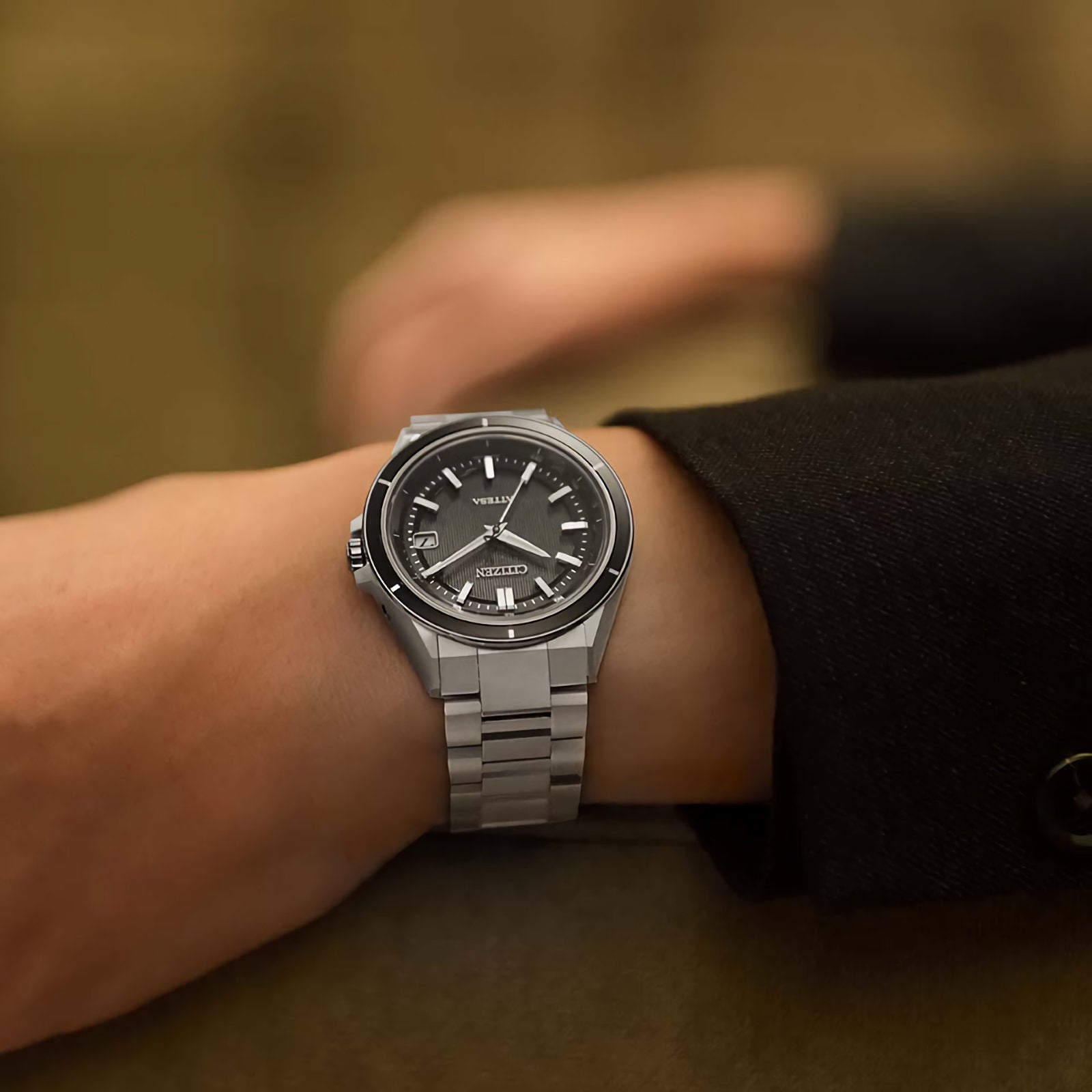 Citizen ATTESA CB3030-76E ACT Line Eco-Drive Black Dial Titanium Radio ...